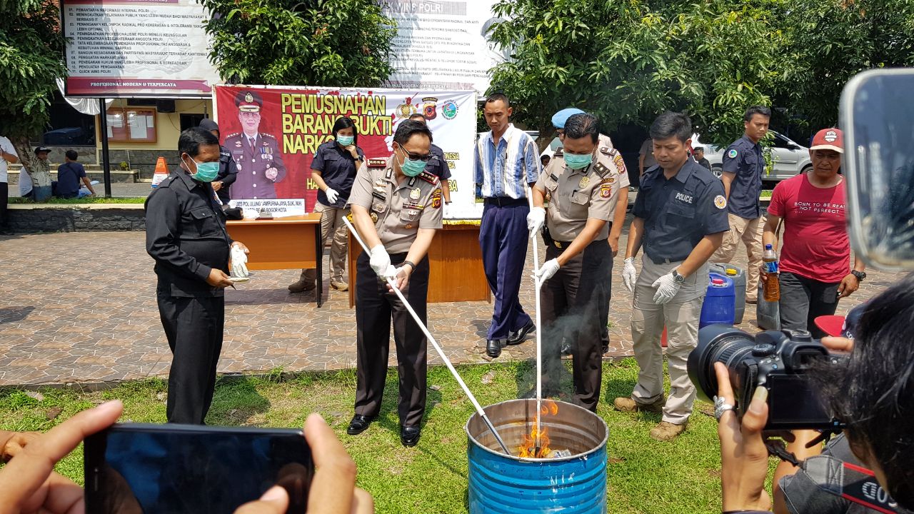 Kapolresta Bogor Kota Musnahkan berbagai jenis barang bukti Narkoba – Website Resmi Polresta ...