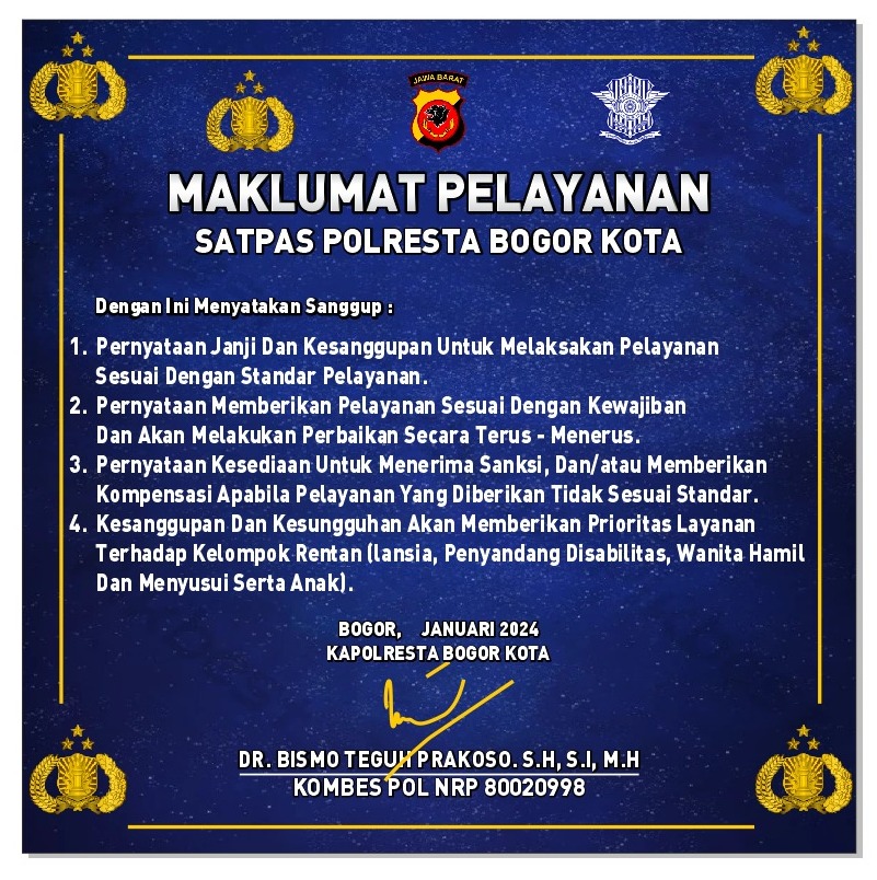 Informasi Publik – Website Resmi Polresta Bogor Kota